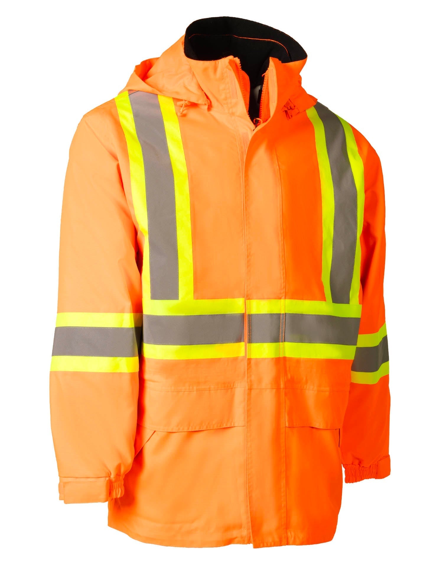 Forcefield Orange "Torngat" Premium Ripstop 4-in-1 Hi-Vis Safety Parka ...